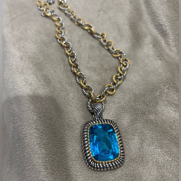 emma skye | Jewelry | Dsmk Emma Skye Aquamarine With Silver And Gold ...